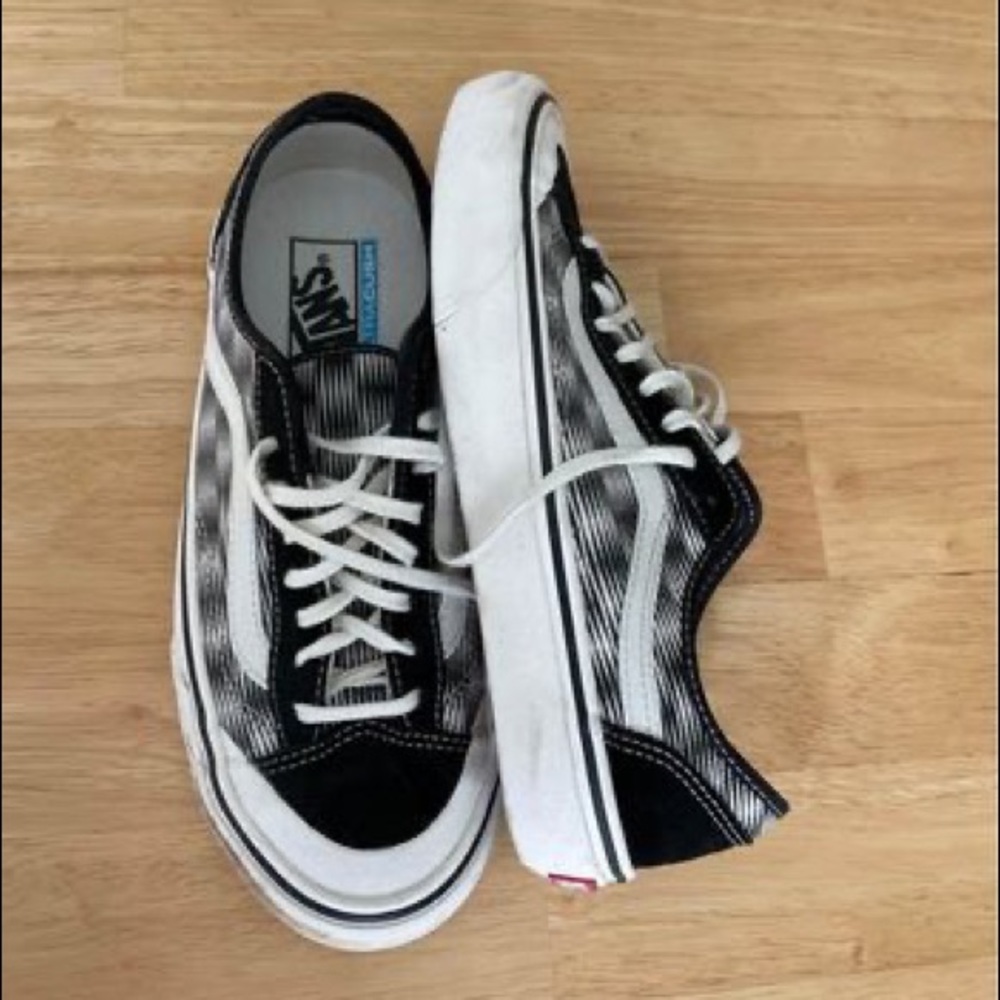 Vans Style 36 Decon Sf Hemp Blur Checker Black/Marshm… - Gem